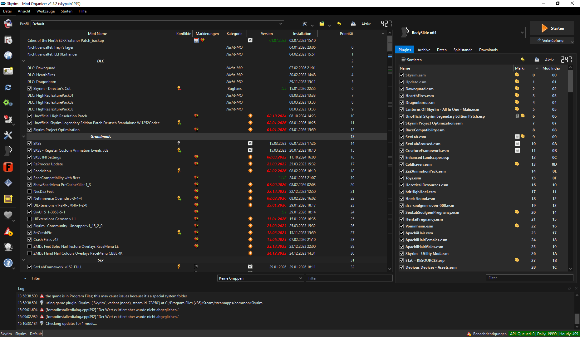 Skyrim LE Mods Load Order. - Skyrim Technical Support - LoversLab